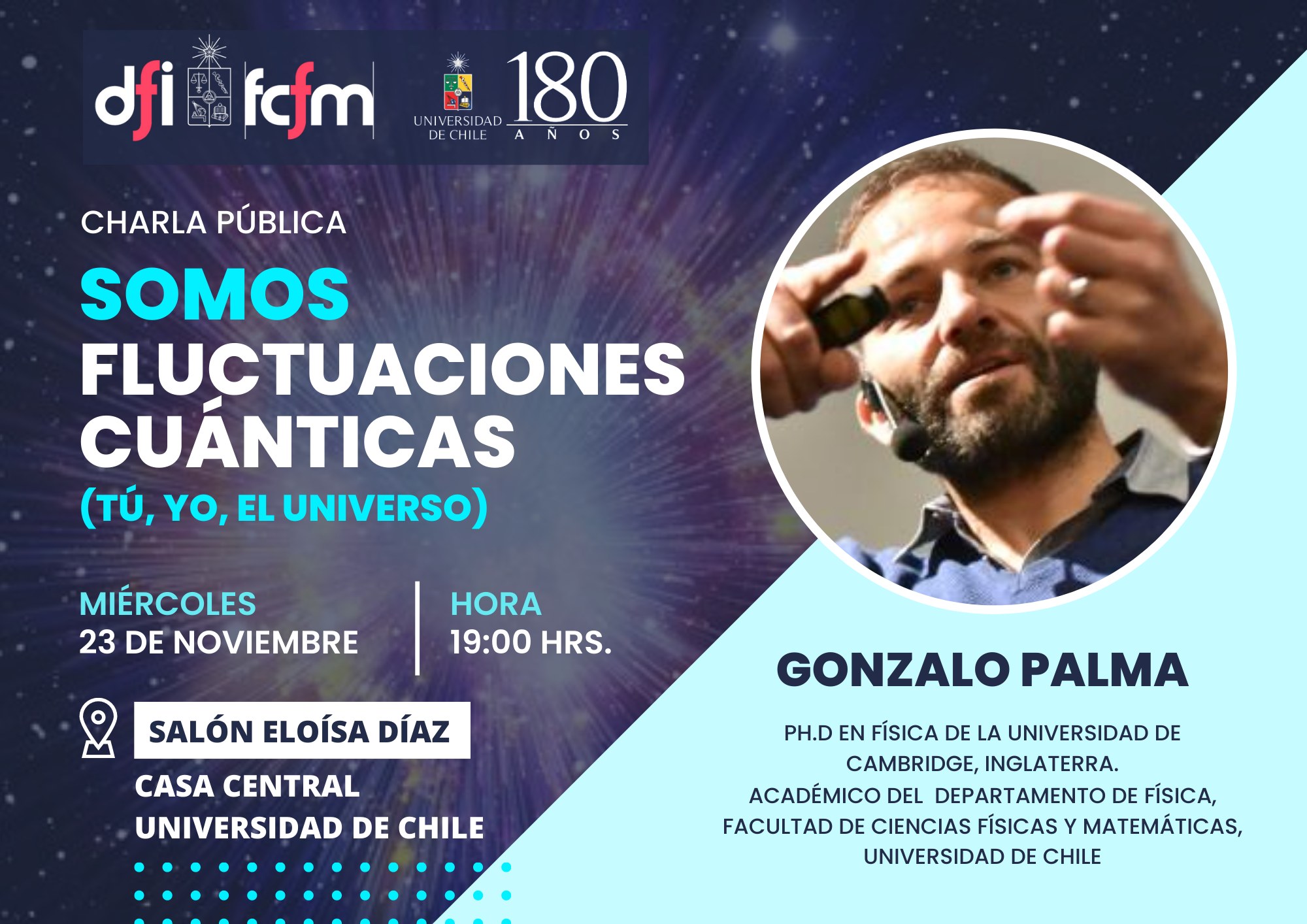 Somos fluctuaciones cuánticas (tú, yo, el Universo) - Facultad de ...