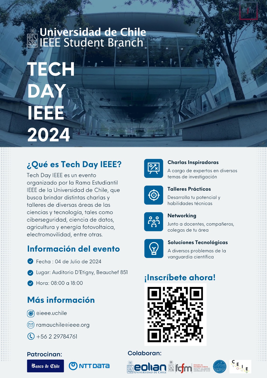 Rama Estudiantil IEEE de la Universidad de Chile te invitan a Tech Day ...