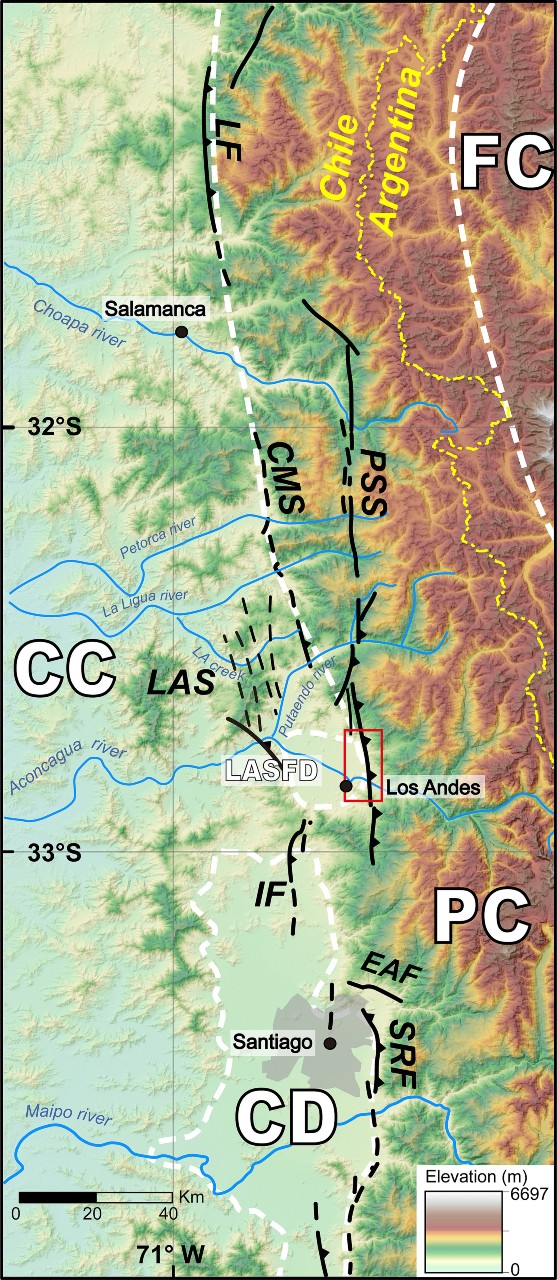 La Falla Cariño Botado, en la Región de Valparaíso, presenta ...